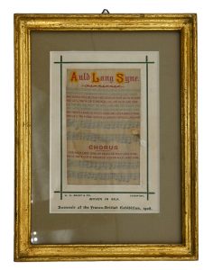 Auld Lang Syne. Woven in Silk. Souvenir of the Franco-British ...